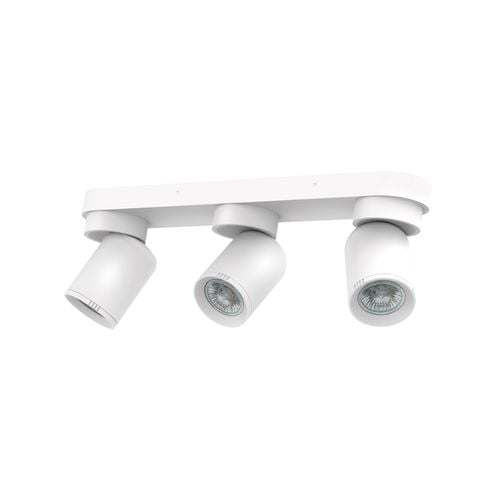 Click 3 Head Adjustable GU10 Spotlight - Matte White Finish - Bunnings ...