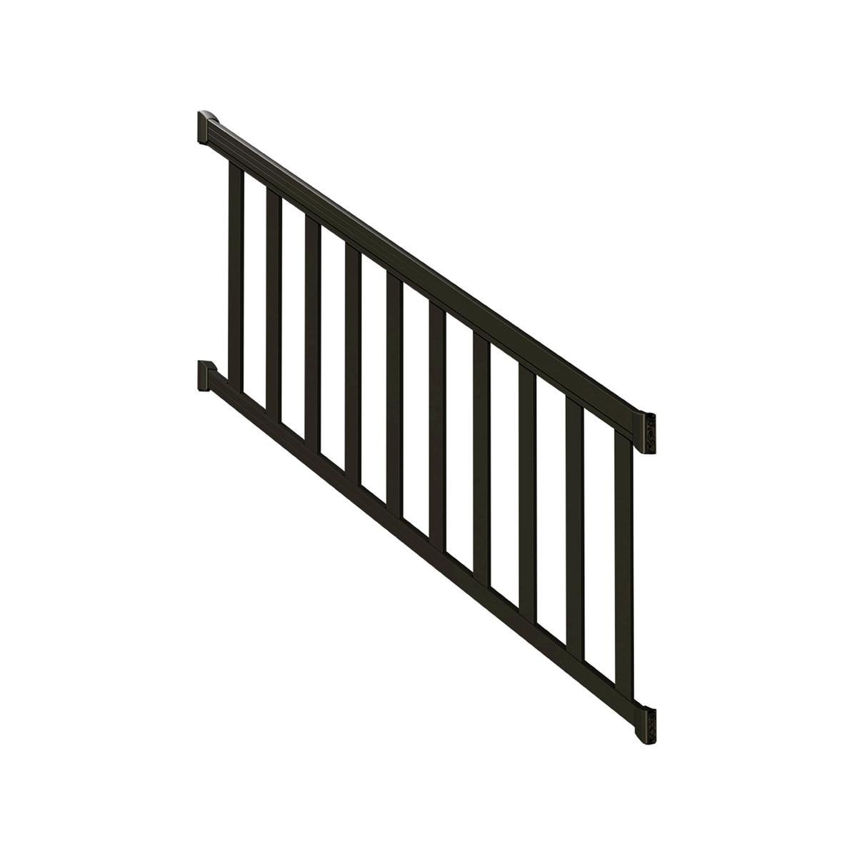 PEAK 1800mm Aluminium Deck Balustrade Wide Stair Baluster Kit - Black ...