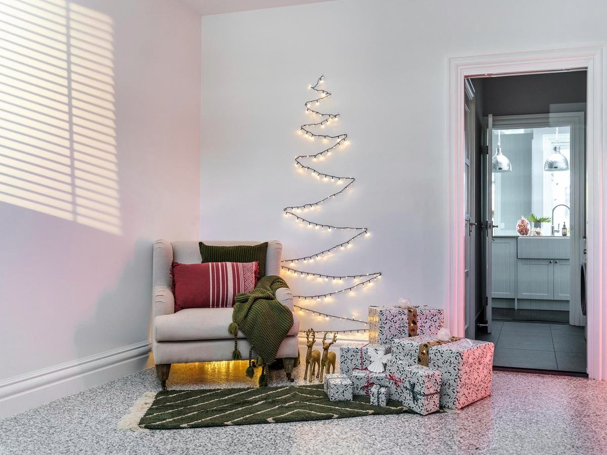 How To Create A Fairy Light Wall Tree - Bunnings Australia