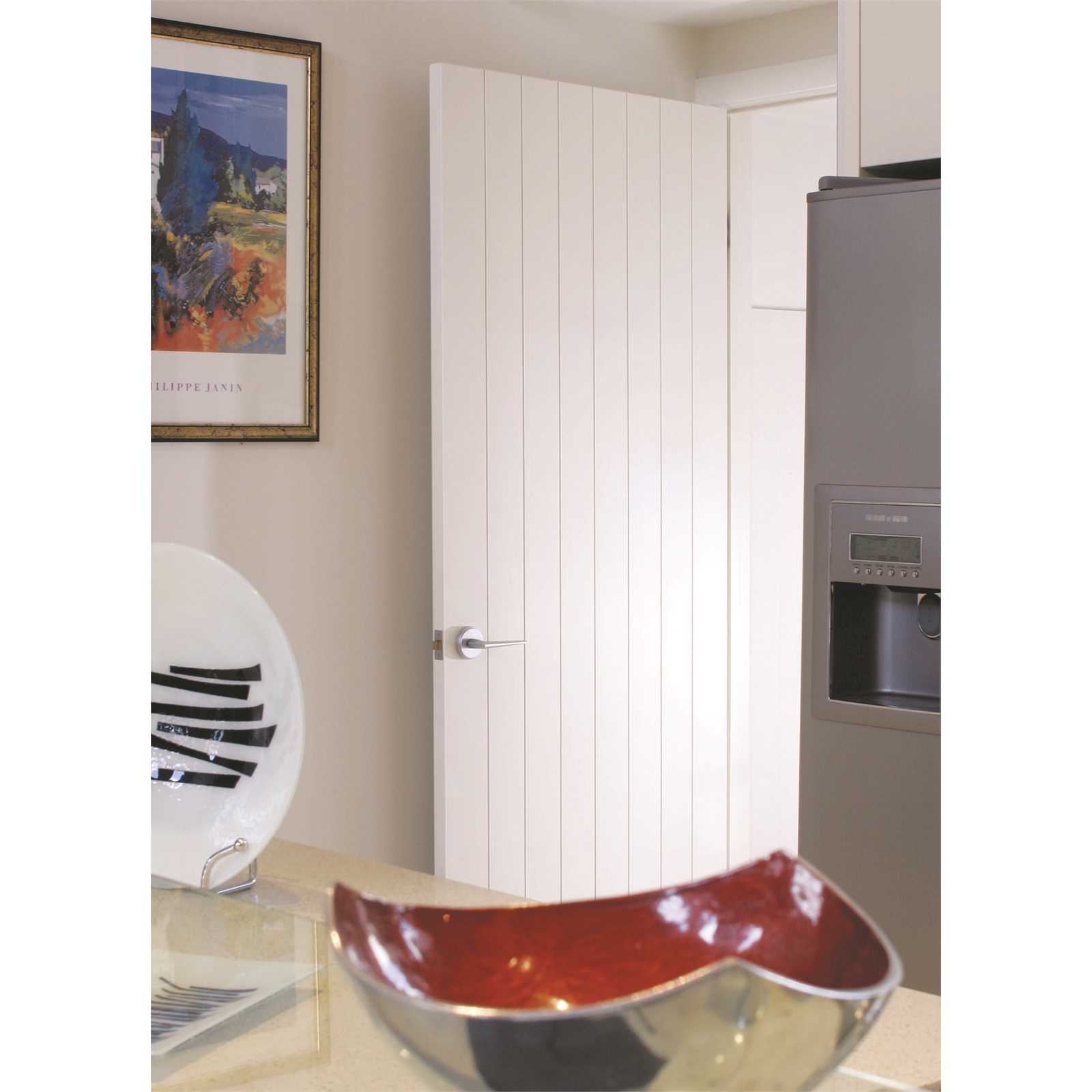 Hume 2040 x 620 x 35mm Internal Door Primed MDF Accent HAG11 - Bunnings ...