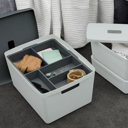 Inabox 19L Barn Grey Modular Storage Container - Bunnings New Zealand
