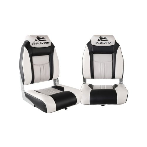 Seamanship 2X Folding Boat Seats Seat Marine Seating Set All Weather ...