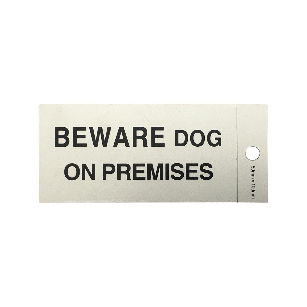 Brutus 100 x 50mm Beware Dog on Premises Plastic Sign - Bunnings New ...