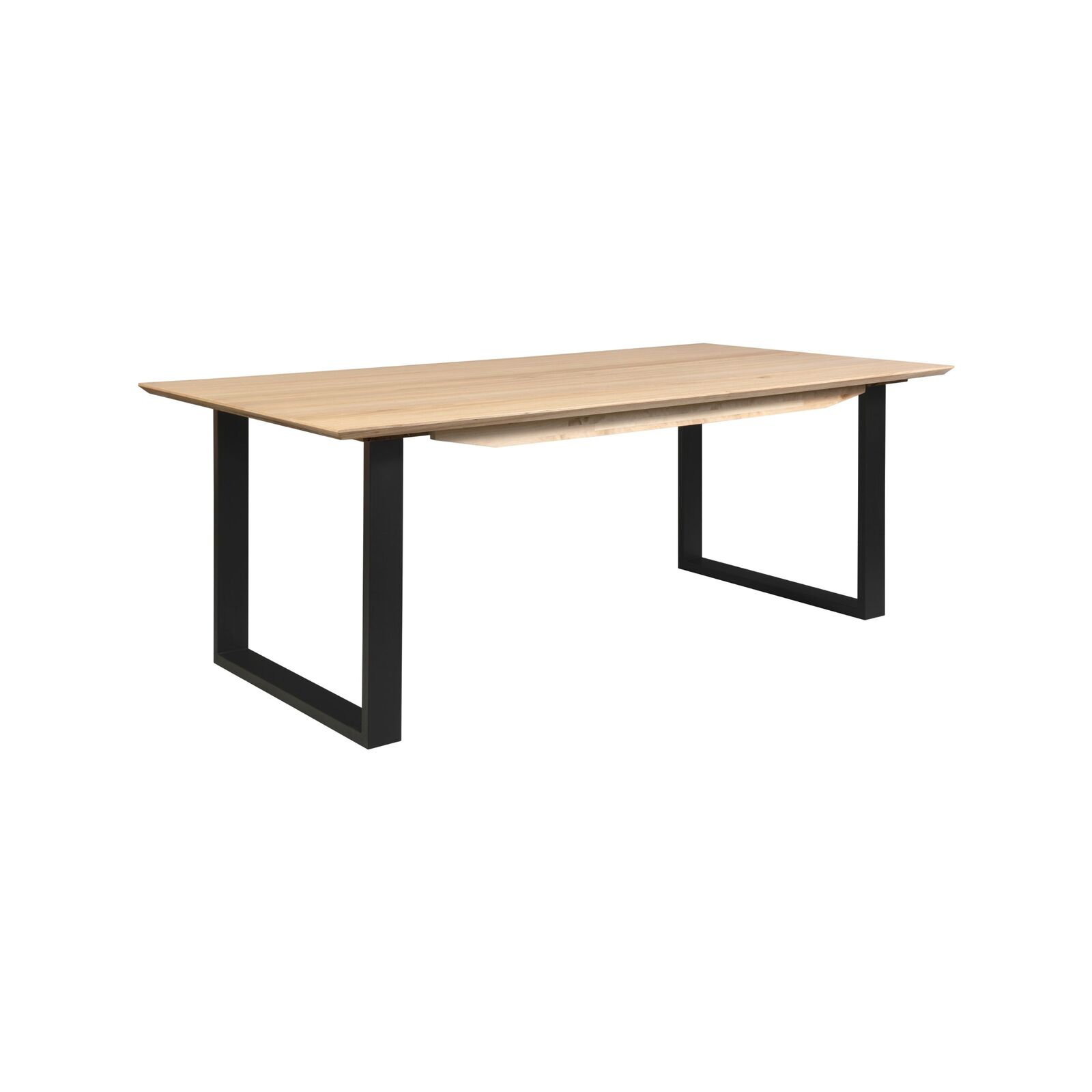Aconite Dining Table 210cm Solid Messmate Timber Wood Black Metal Leg ...