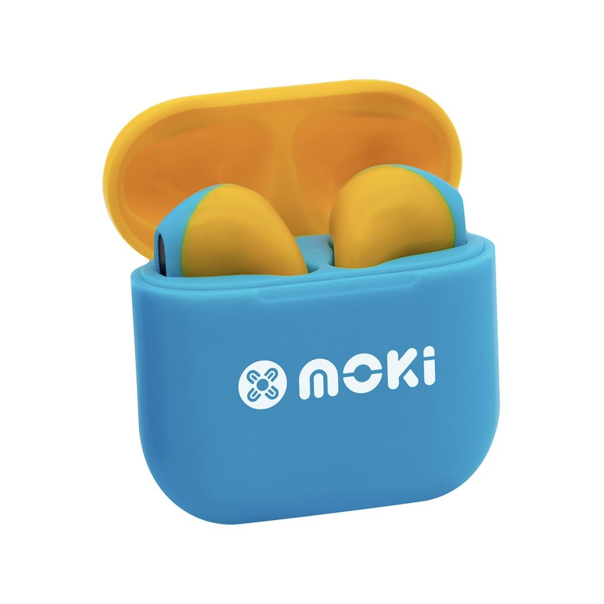 Moki MokiPods Mini TWS Bluetooth Earphones Kids Volume Limited - Blue ...