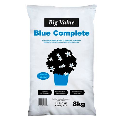 Big Value 8kg Blue Complete Fertiliser - Bunnings New Zealand