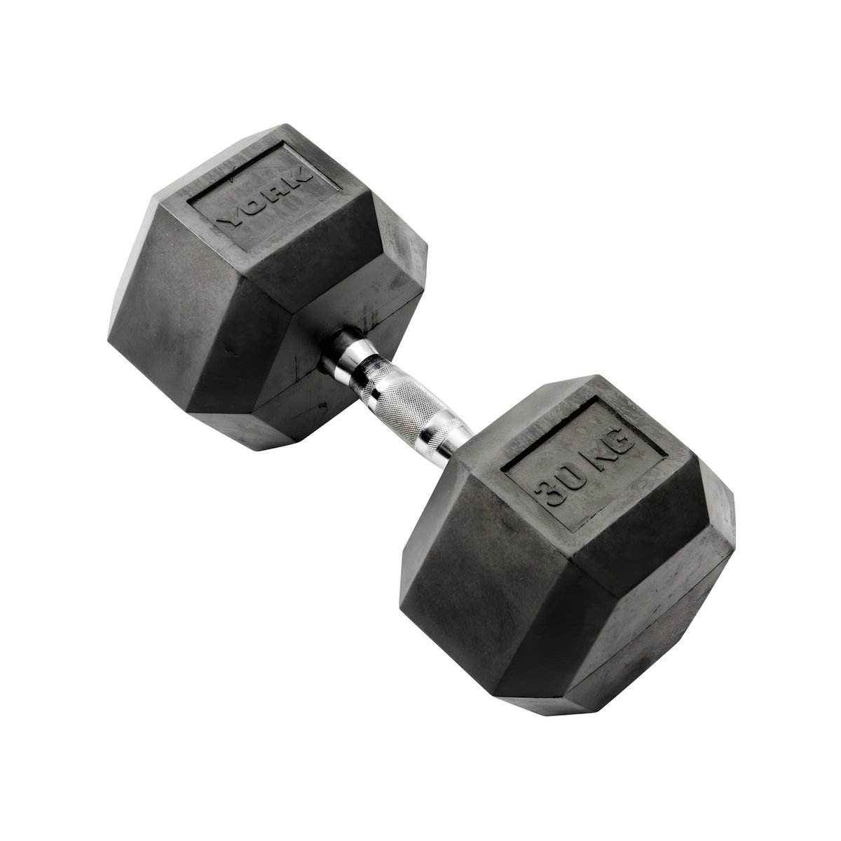 York Hex Dumbbell 30KG Black Single - Bunnings Australia