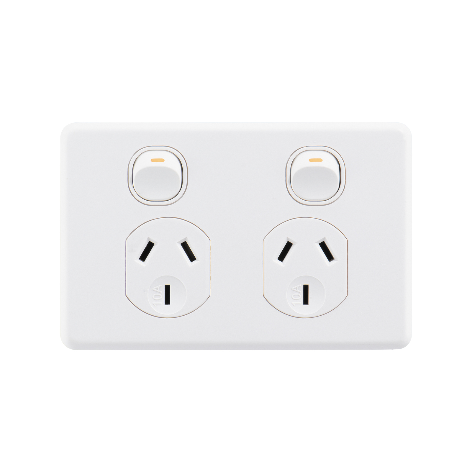 DETA X6 White Matte Double Power Point - Bunnings Australia