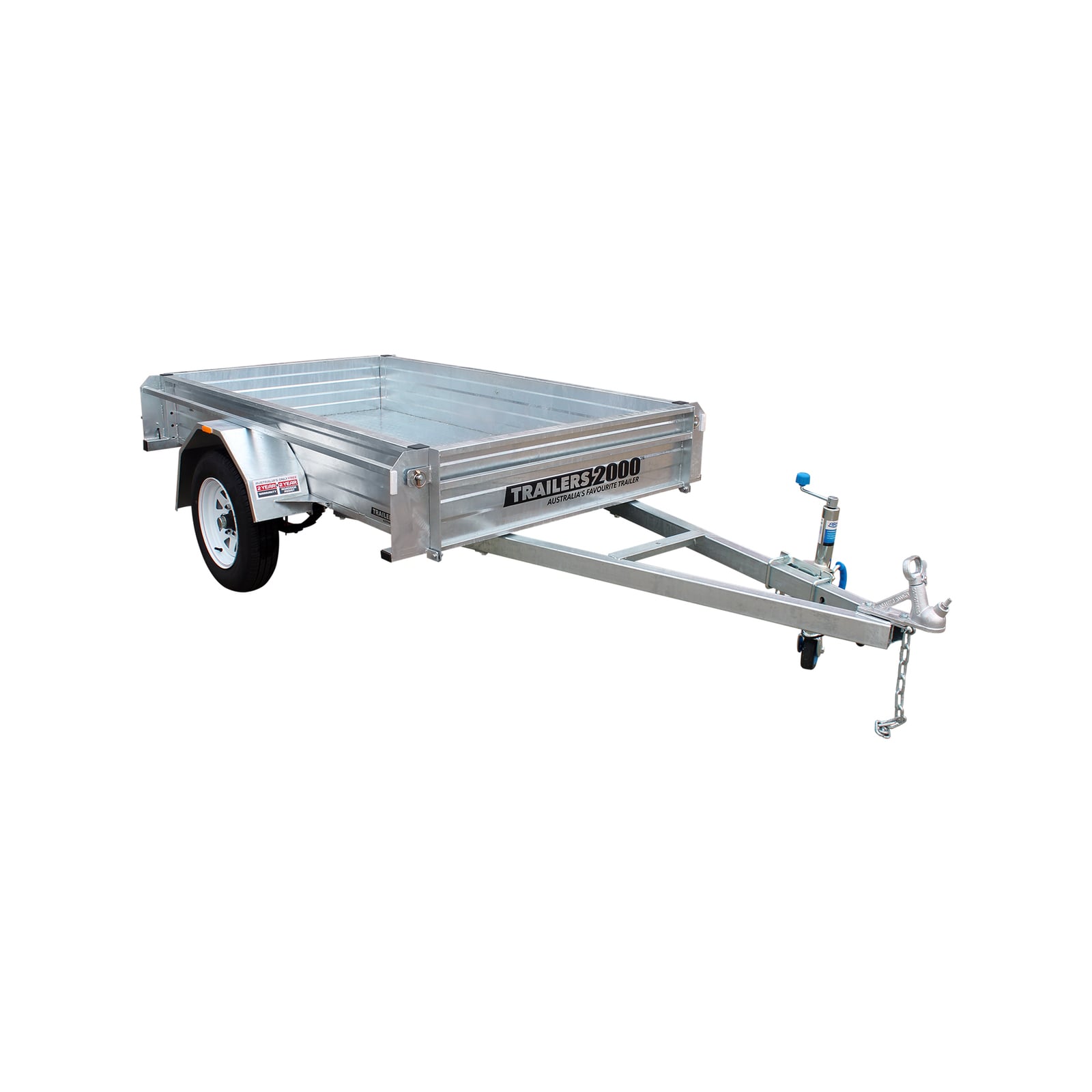 Trailers 2000 7 x 4ft Heavy Duty Galvanised Box Trailer - Bunnings ...