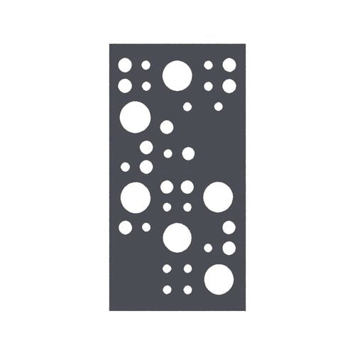 Protector Aluminium 1200 x 2400 x 3mm Solid Aluminium Profile Dotty ...