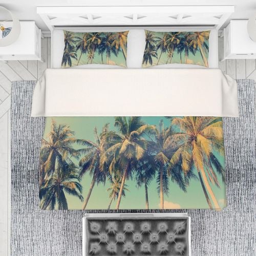 3D Tropical Palm Tree Quilt Cover Set Bedding Set Pillowcases 05 ...