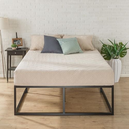 Zinus Queen Joseph Bed Frame Metal Bed Platform Base - 45cm High Black ...