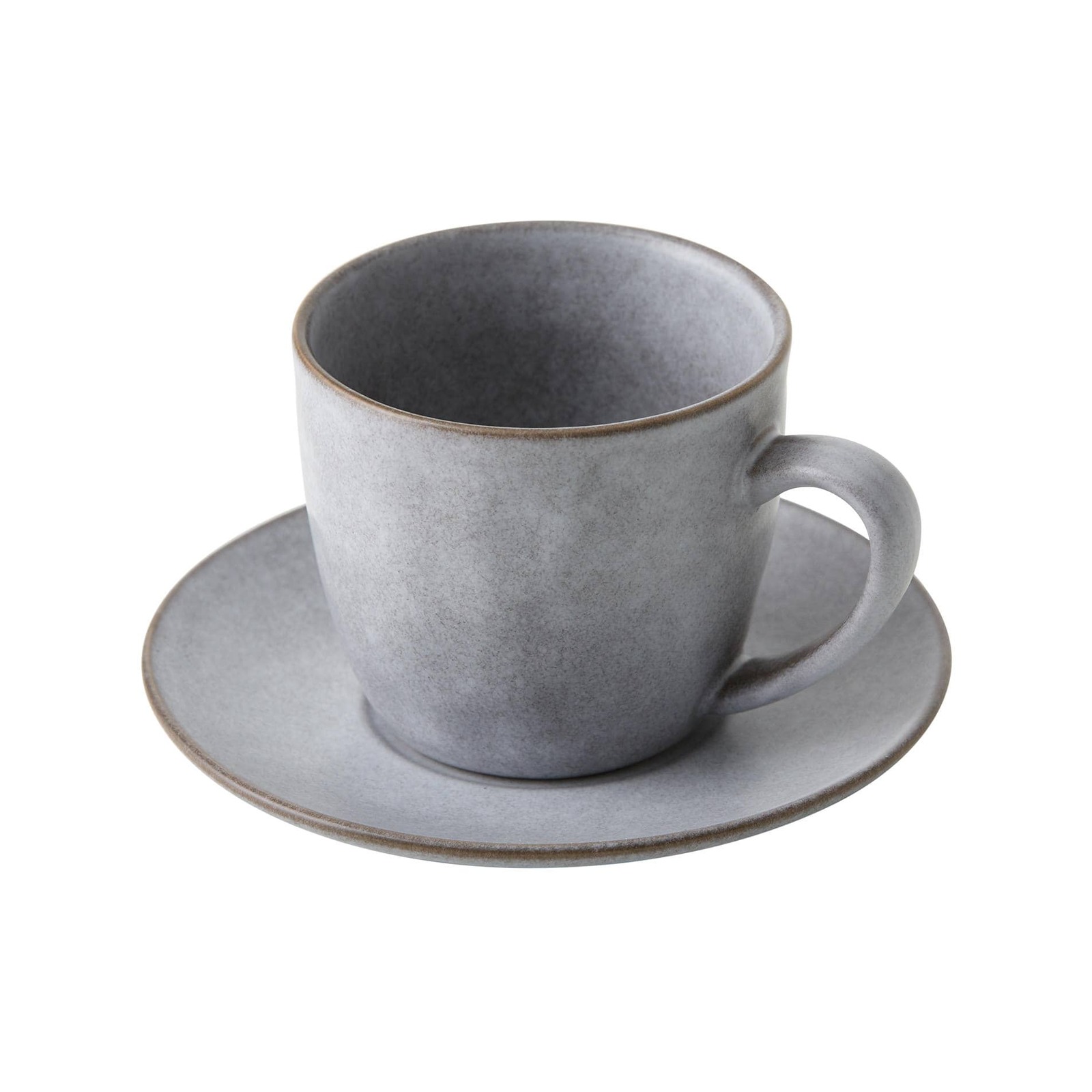Salisbury & Co Siena Cup and Saucer Light Grey - Bunnings Australia