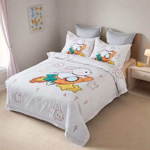 Fabric Fantastic King Single Size Rabbit Kids Quilt/Doona/Duvet Cover ...