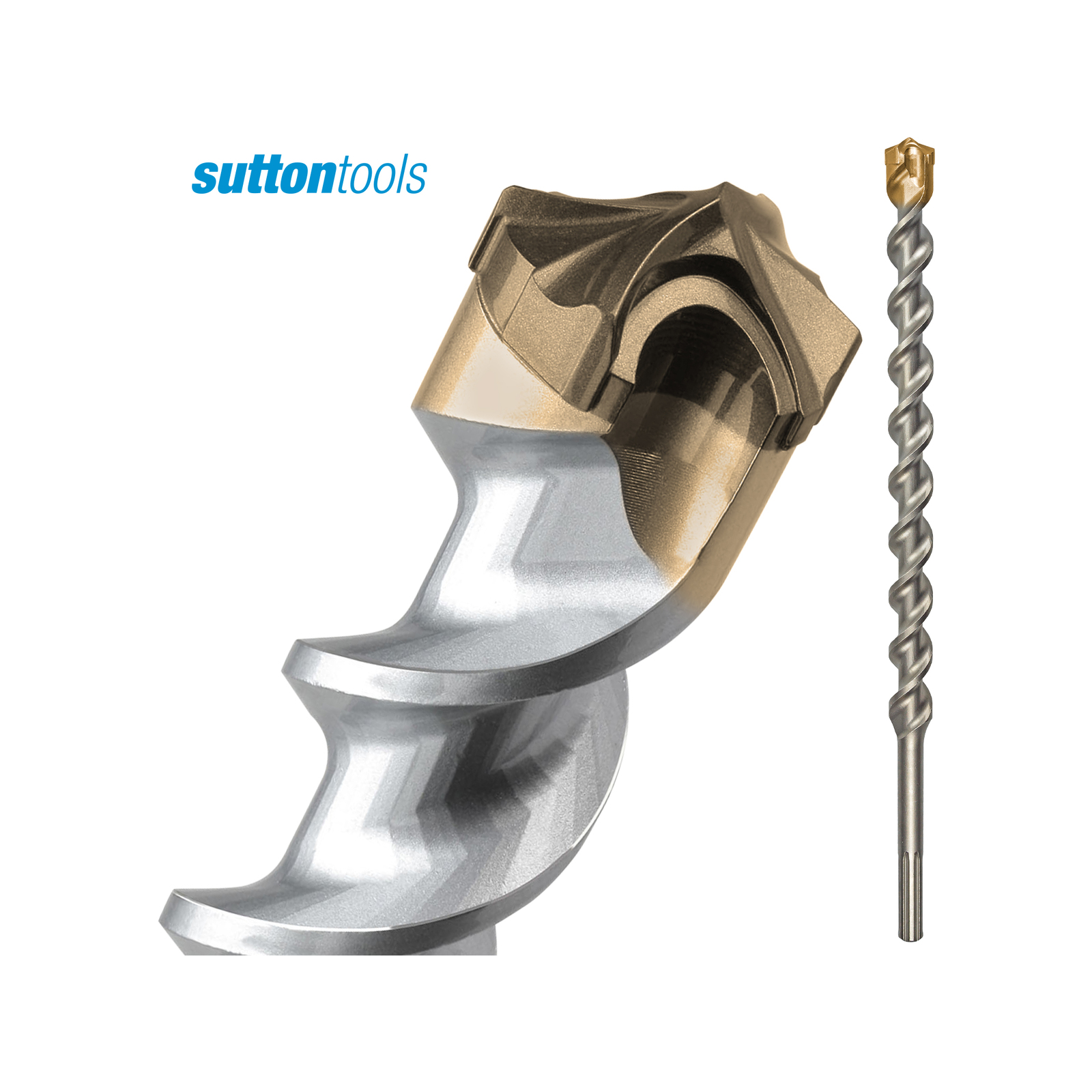 Sutton Tools 25.0 x 540mm 10 Cut SDS Max Reo Extreme Masonry Drill Bit ...