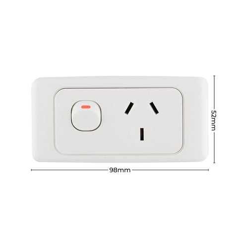 DETA Narrow Single Power Point - Bunnings Australia