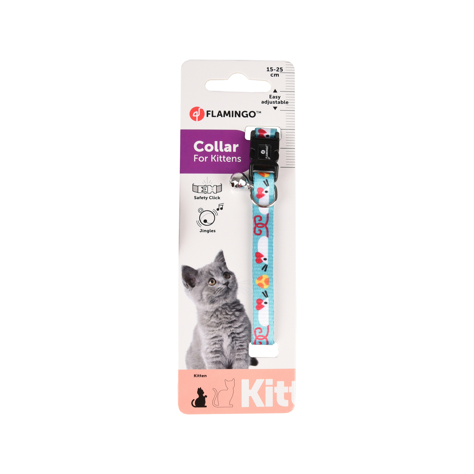 Flamingo 15-25cm Mouse Print Arwen Kitten Collar - Bunnings Australia