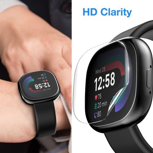 3 Pack MEZON Fitbit Sense 2 Ultra Clear TPU Film Screen Protectors ...