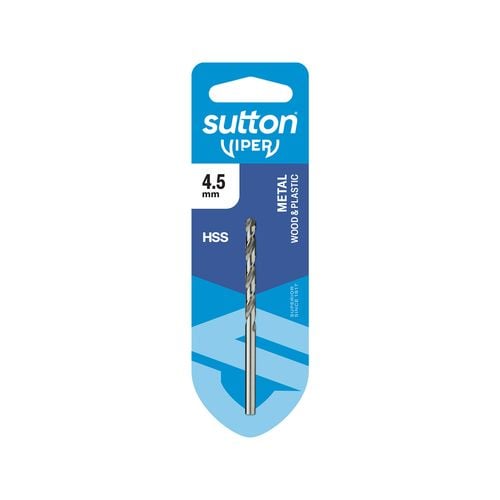 Sutton Tools 4.5mm HSS Metric Viper Drill Bit - Bunnings Australia