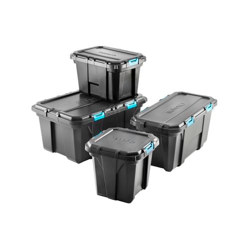 Inabox 38L Iron Black Heavy Duty Storage Container - Bunnings Australia