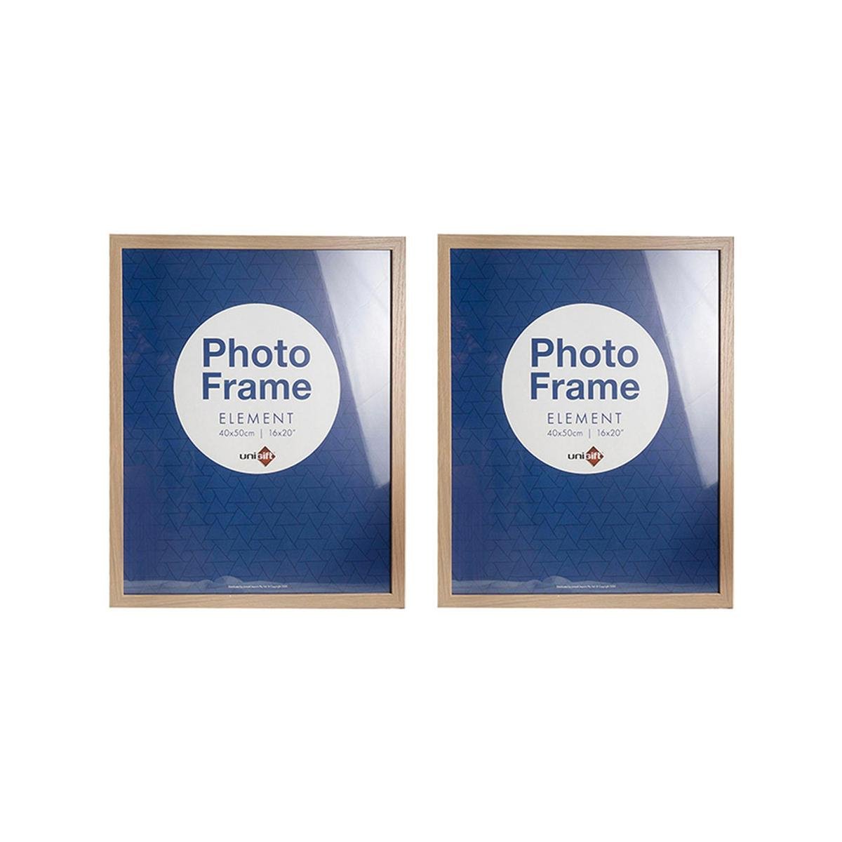 2PK Unigift Element 40x50cm MDF/Glass Picture Frame - Assorted ...