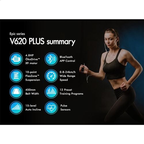 BLACK LORD V620 PLUS Treadmill - Bunnings Australia