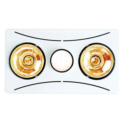 HPM 2 x 275W LED White 3-In-1 Bathroom Heater - Bunnings Australia