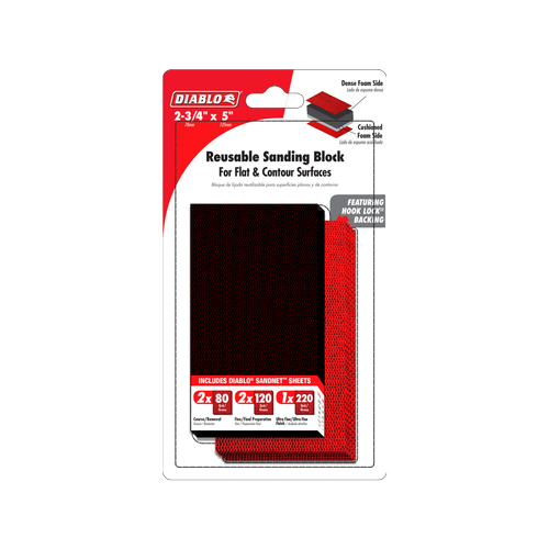 Diablo SandNet Density Block Sanding Duo Set - 5 Pack - Bunnings New ...