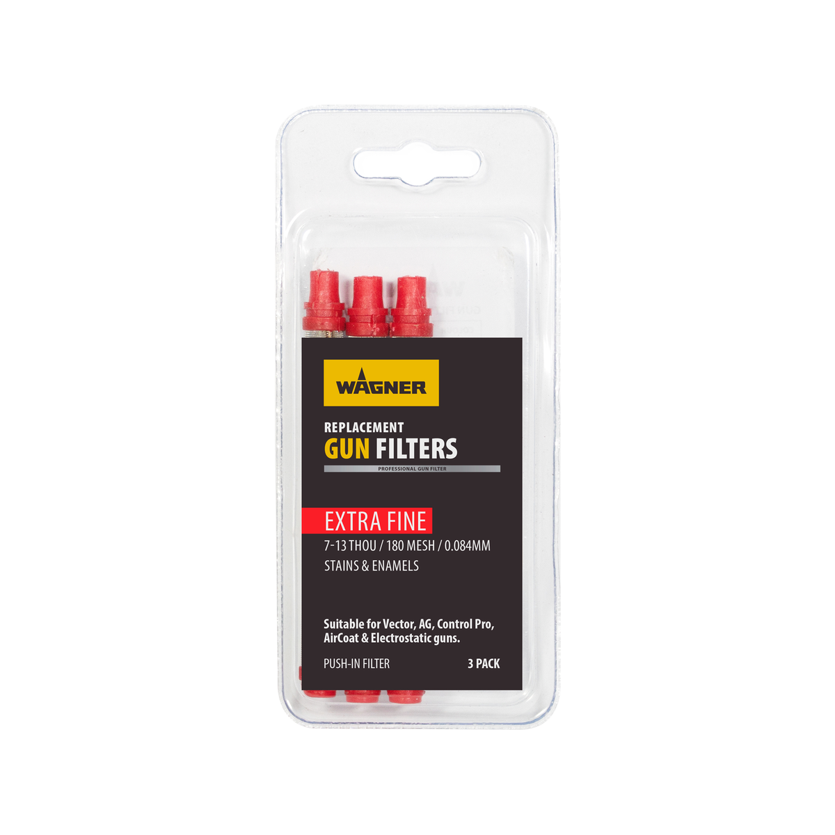 Wagner Red Airless Spray Gun Filters - Suits Size 10-11 Small Orifice ...