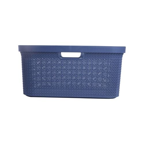 Ezy Storage 50L Mode Laundry Basket - Blue - Bunnings Australia