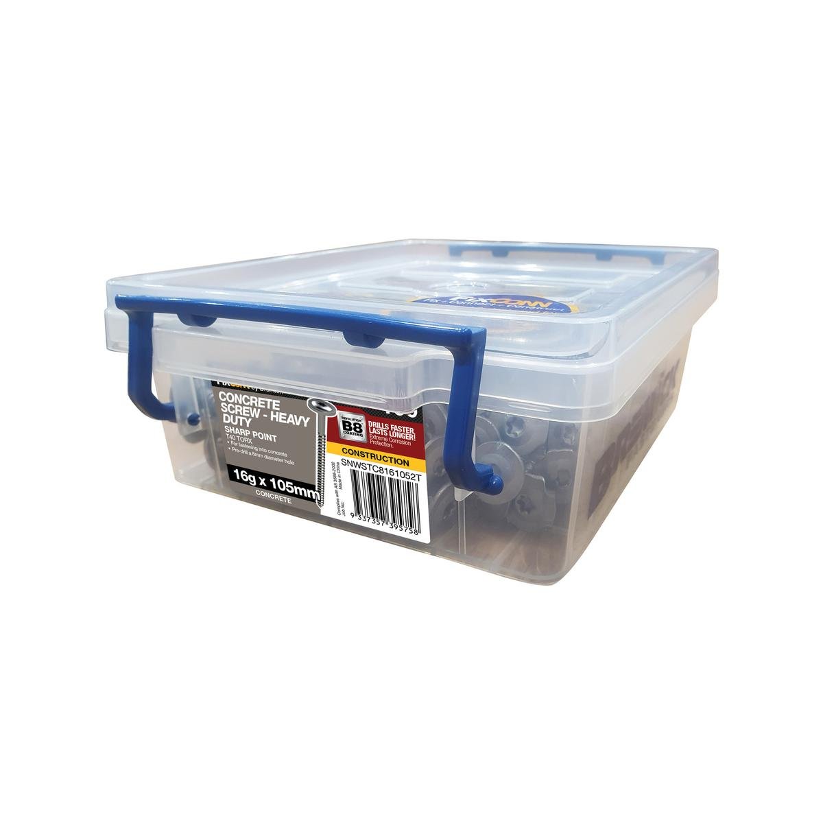 BREMICK 16 x 105mm Heavy Duty Concrete Screw - 100 Pack - Bunnings ...