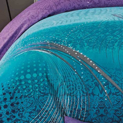 Luxton Zephyr Aqua Turquoise Quilt Cover Set( Super King ) - Bunnings ...