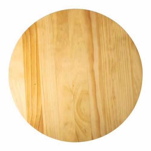 Round Slatted Coffee Side Table Wooden Natural 50*50*35cm - Bunnings ...