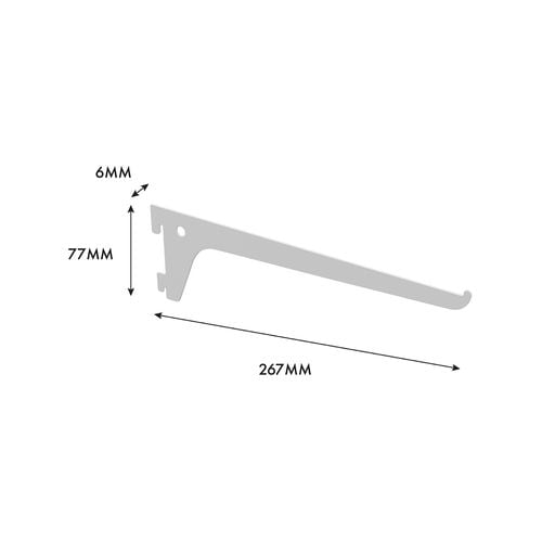 Flexi Storage Home Solutions 250mm White Single Slot Bracket - Bunnings ...