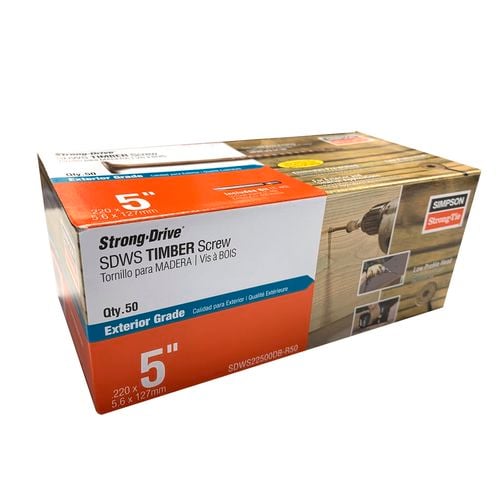 Simpson Strong-Tie 5.6 x 127mm SDWS Timber Structural Screw - 50 Box ...