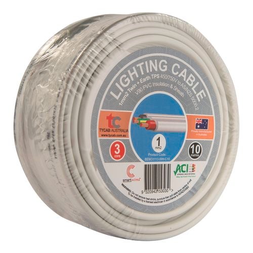 Tycab Cables 1.0mm² x 10m TPS 2C+E Cable - Bunnings New Zealand