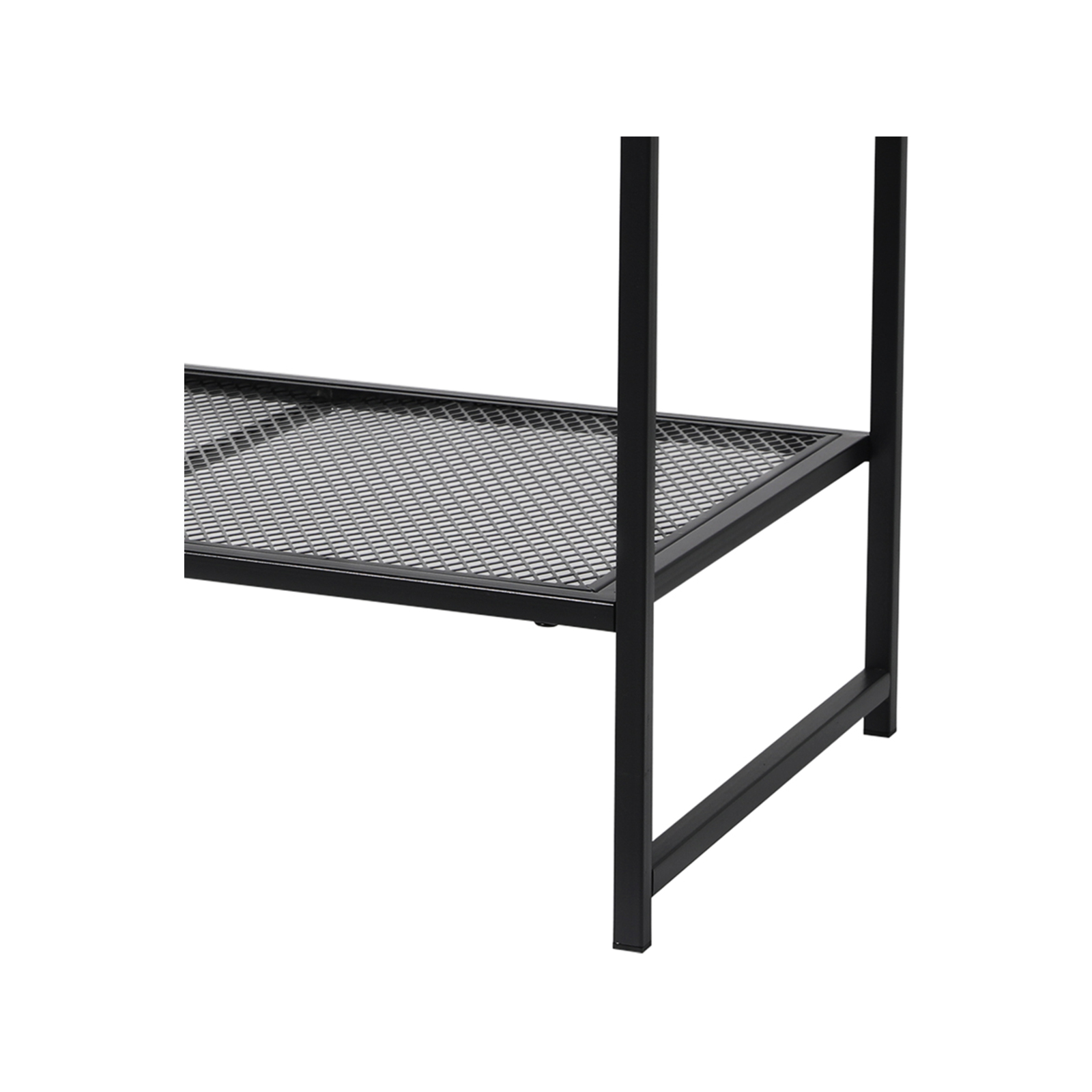 Levede 2-Tier Side Table Spacious Design Steel Home Shelf Waterproof ...