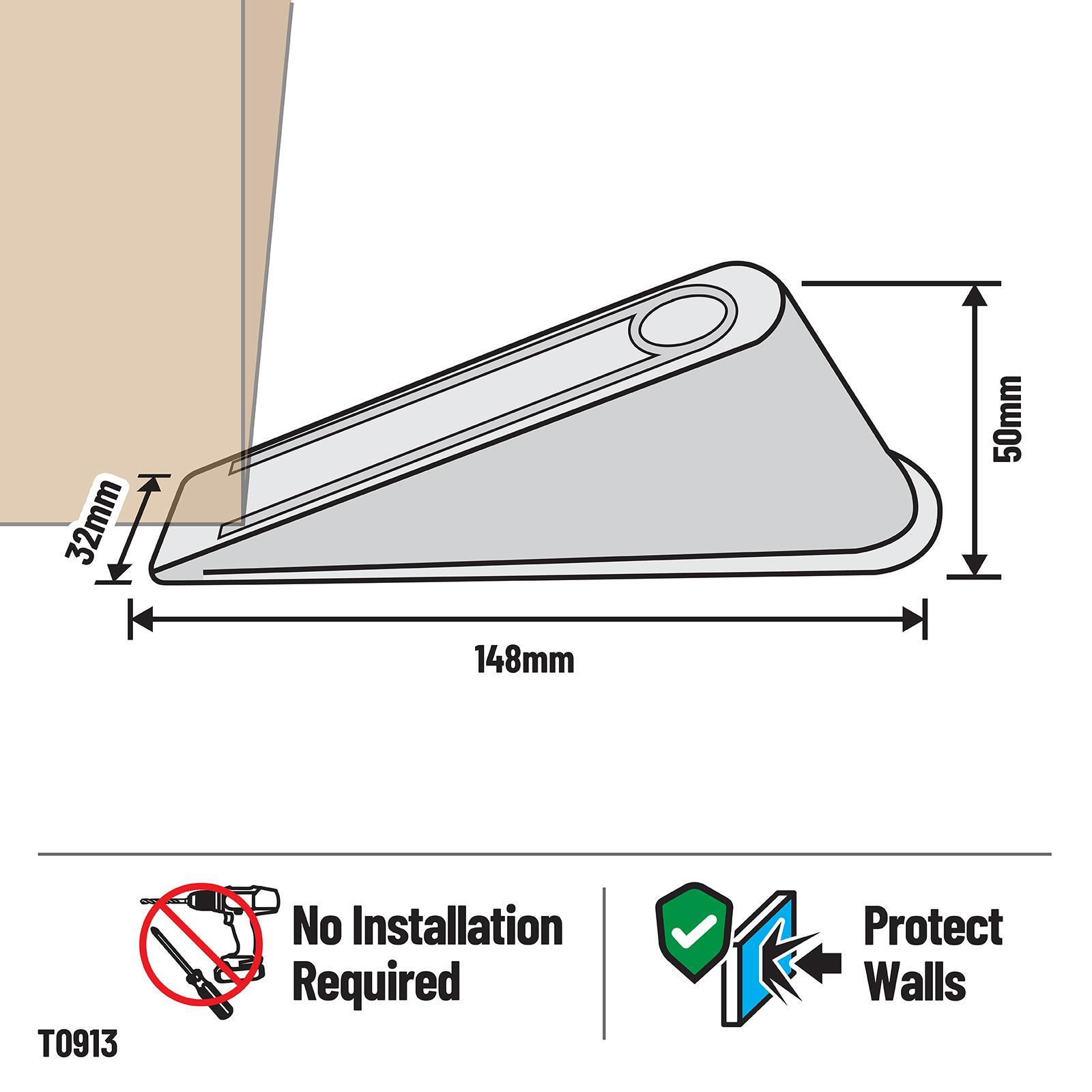 Adoored Extra Large White Rubber Door Wedge - Bunnings Australia