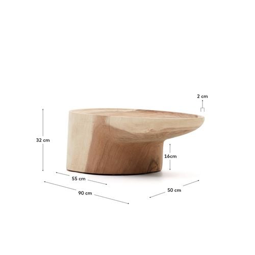 Mosi solid mungur wood coffee table with stand 90 x 50 cm - Bunnings ...