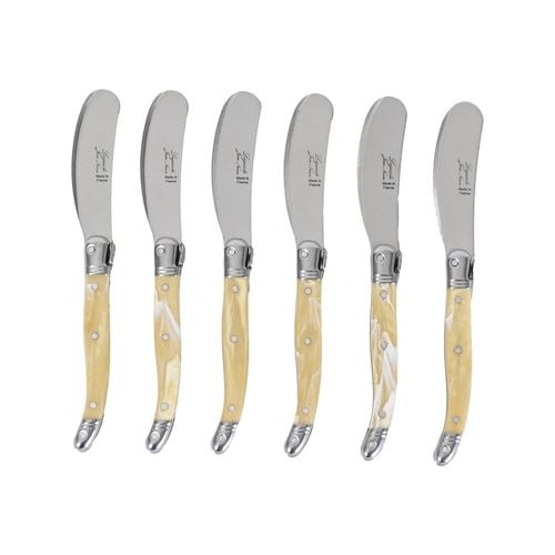 Laguiole Jean Neron 6pc. Butter/pate Knife Set - Light Horn - Bunnings ...