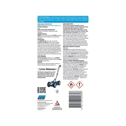 Dy-Mark 500g White Turf Master Grass Marking Paint - Bunnings New Zealand