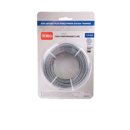 Toro 60V MAX 2mm x 30.5m String Trimmer Line - Bunnings Australia