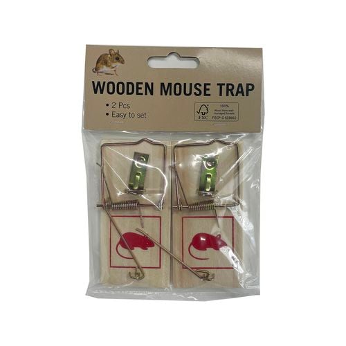 Wooden Mouse Trap - 2 Pack - Bunnings Australia