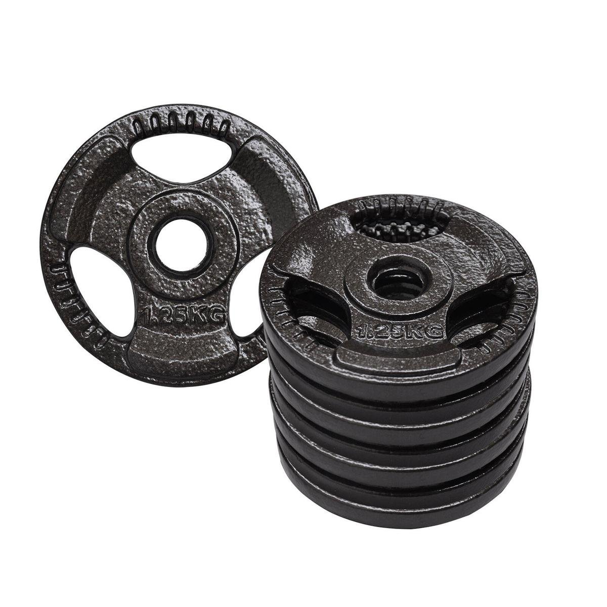 8 Pack of 1.25kg - Total 10kg Standard 26.5mm Triple Handle Hammertone ...