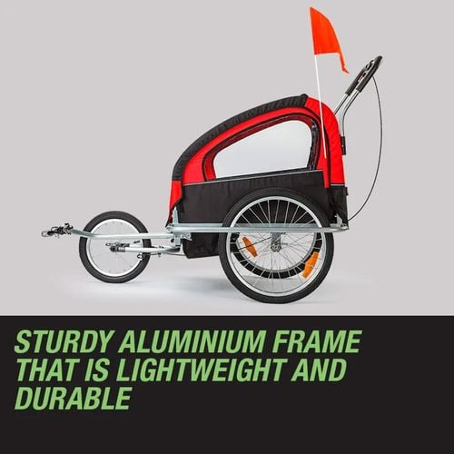 Tag-Along Kids Bike Trailer Child Bicycle Pram Stroller Children Wheel ...