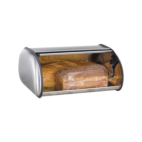Polder Deluxe Brushed Nickel Bread Bin - Bunnings Australia
