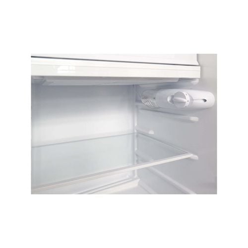 Huez 91L Black Glass Mini Fridge with Built-in Freezer Compartment ...