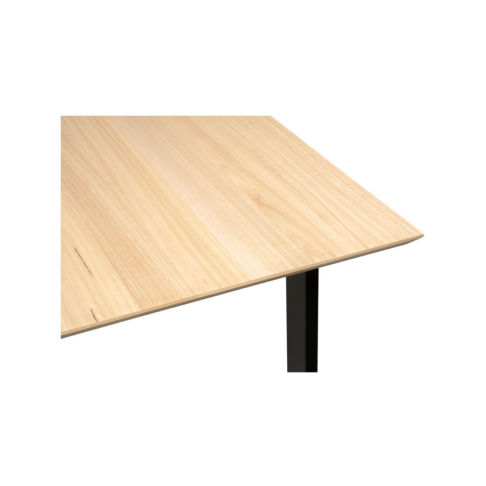 Aconite Dining Table 210cm Solid Messmate Timber Wood Black Metal Leg ...