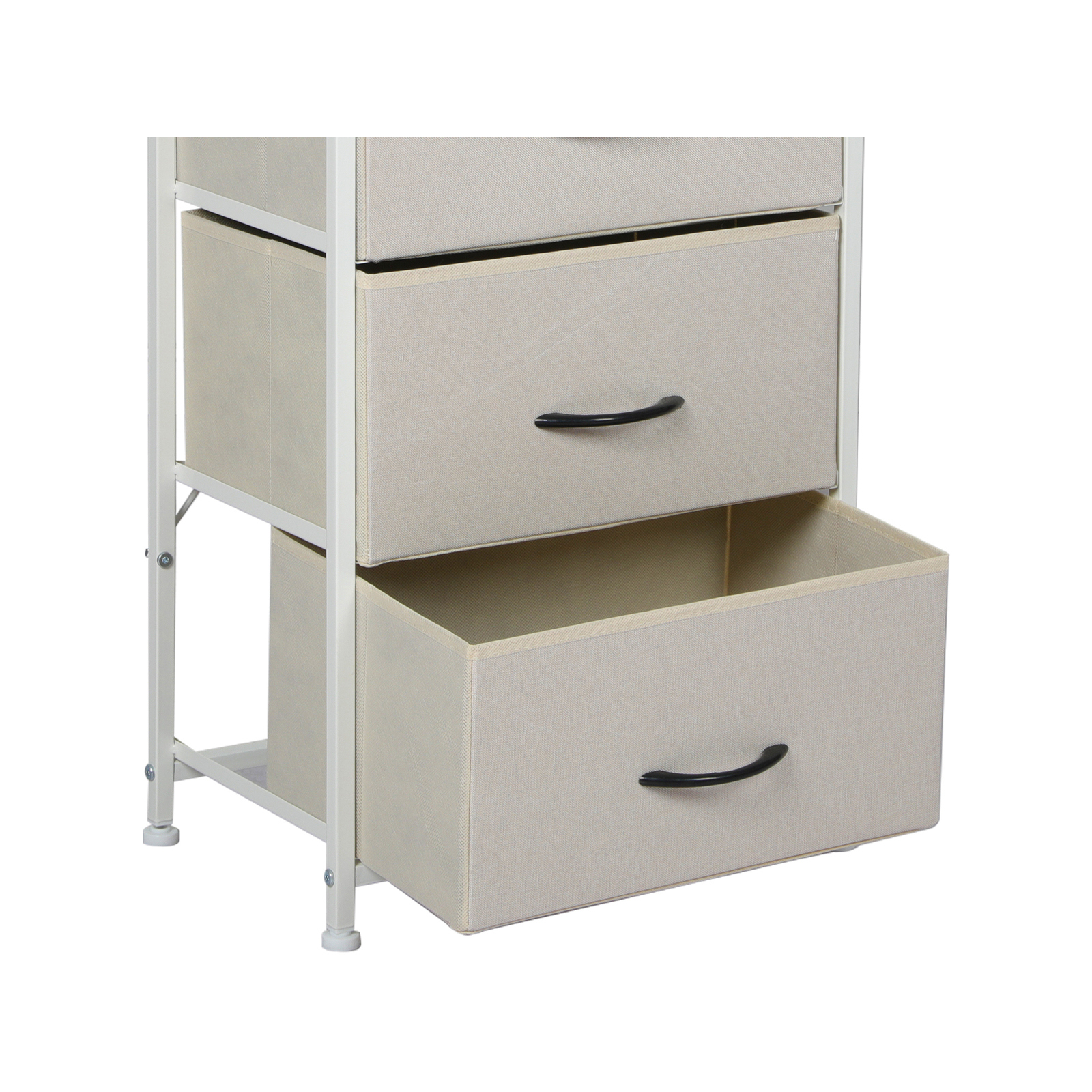 Levede 4 Chest of Drawers Storage Cabinet Beige - Bunnings Australia
