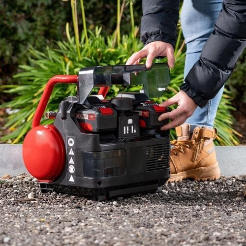 Ozito PXC 2x18V Cordless 6L Oil Free Air Compressor - Skin Only ...
